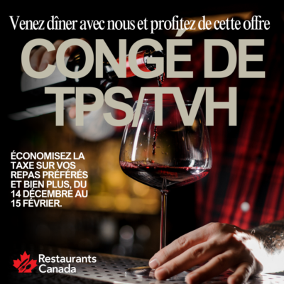 GST/HST tax holiday: What you need to know - Restaurants Canada